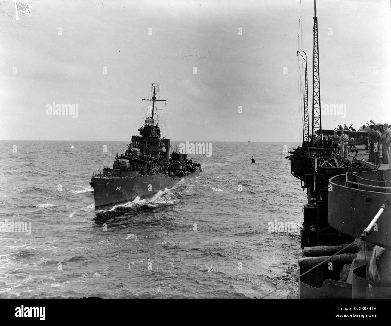 HMS VICTORIOUS LENT TO THE USN. JANUARY TO SEPTEMBER 1943, IN THE ...