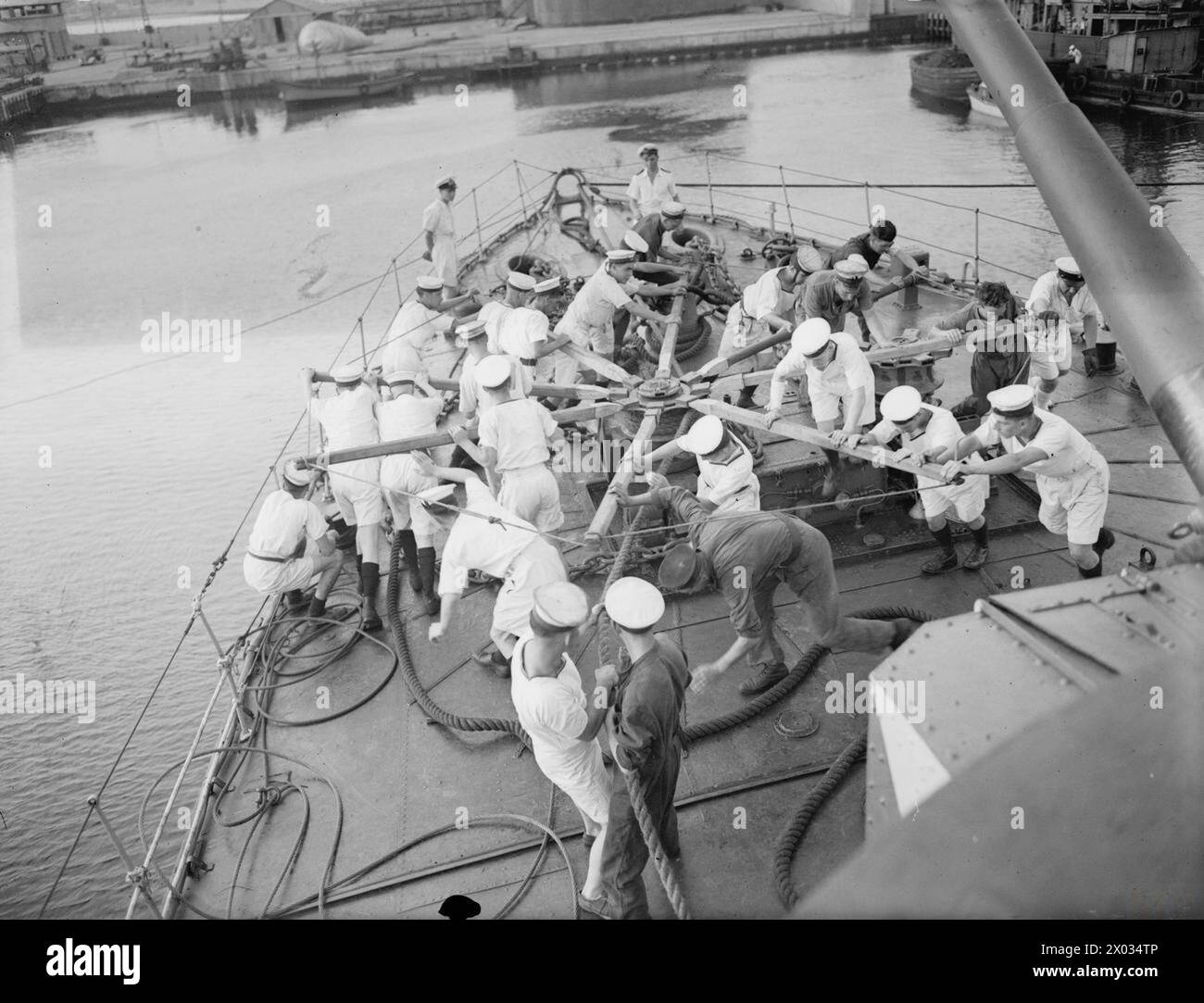 ON BOARD THE DESTROYER HMS HERO AS SHE WENT FROM ALEXANDRIA TO HAIFA ...