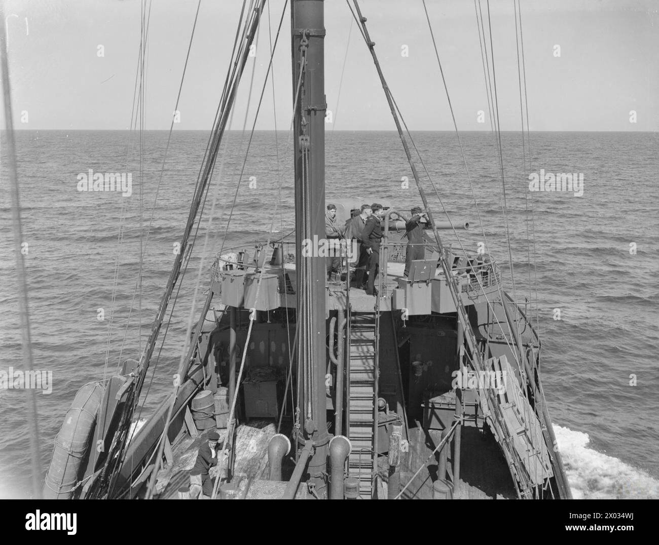 WITH A TRAWLER ON THE NORTHERN PATROL. MAY 1942, ON BOARD HM TRAWLER ...