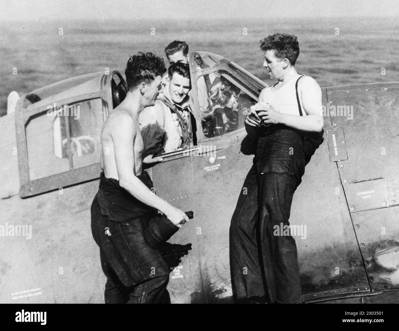 WITH THE EMPEROR OFF THE SOUTH COAST OF FRANCE. AUGUST 1944, ON BOARD ...