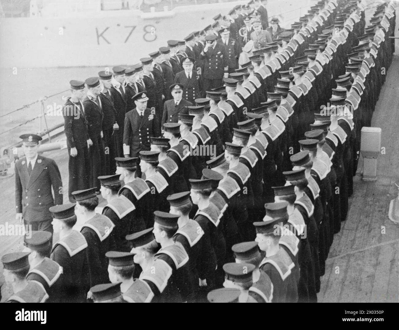 From March to May 1945, HMS Duke of York traveled east from Liverpool ...