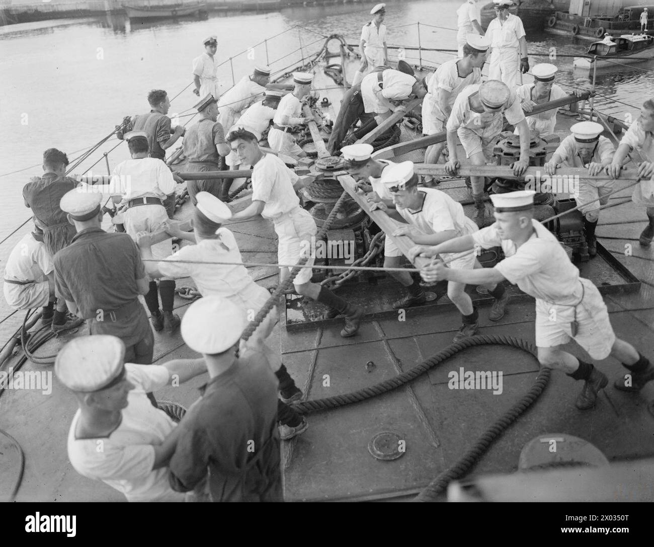 ON BOARD THE DESTROYER HMS HERO AS SHE WENT FROM ALEXANDRIA TO HAIFA ...