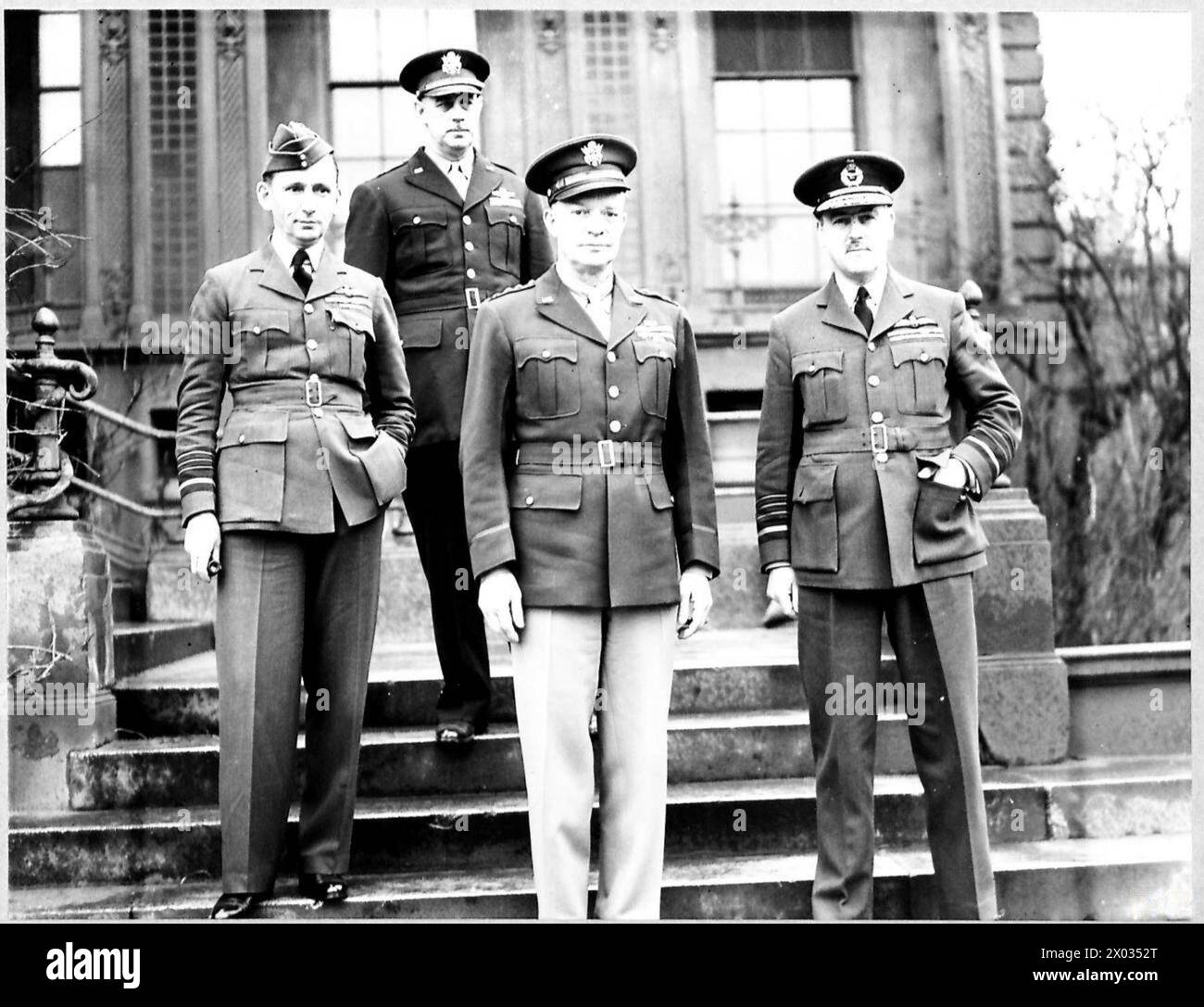 Supreme Allied Commander General Dwight D. Eisenhower is pictured with ...