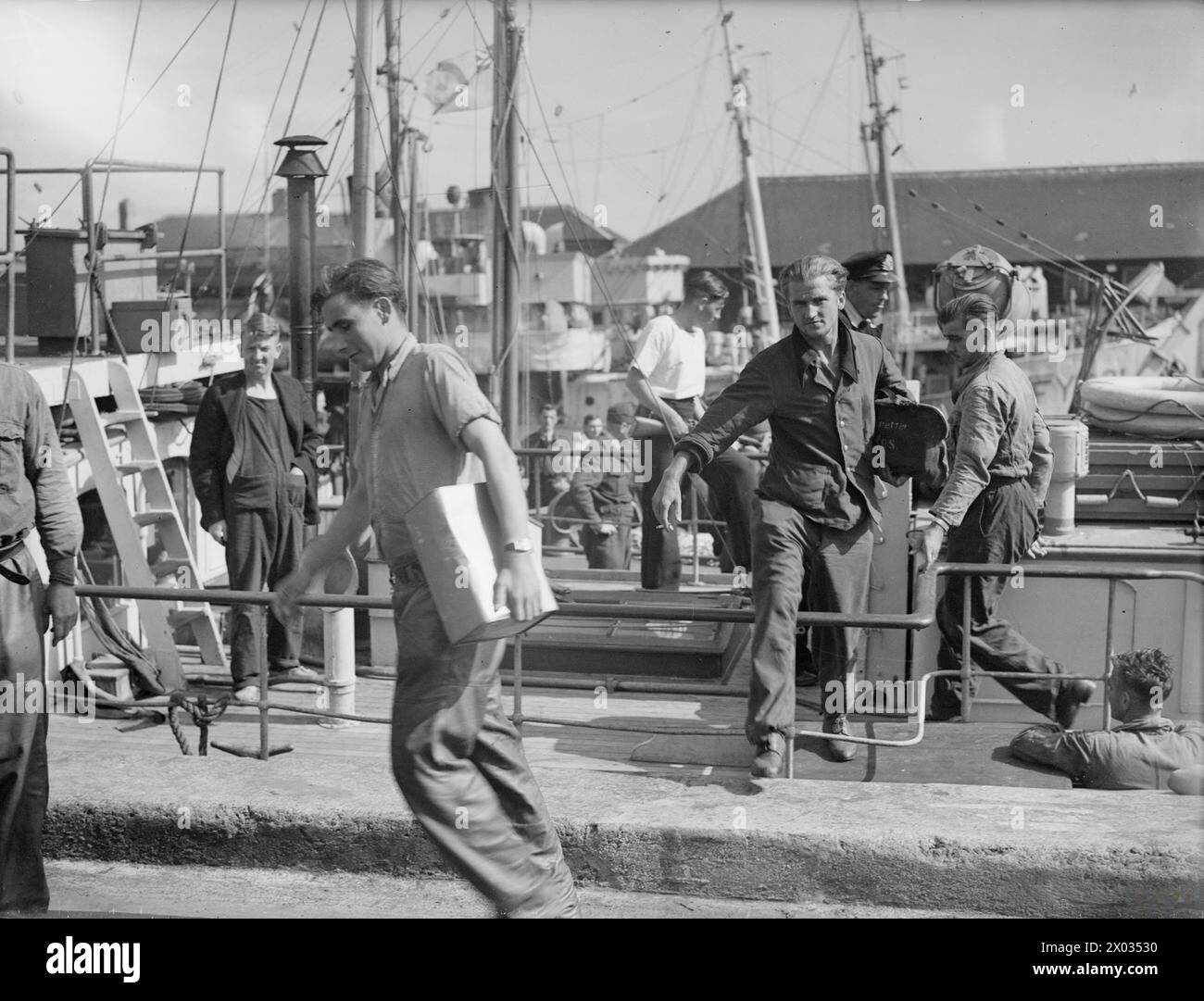 On 19 July 1944 at Plymouth, U-boat prisoners were landed from rescue ...