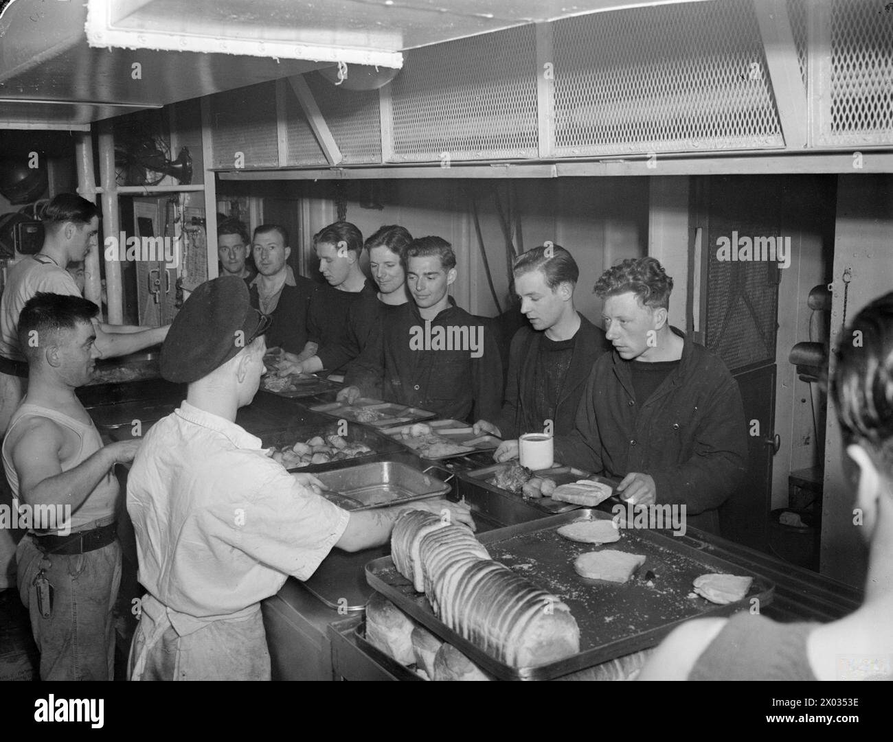 ABOARD THE AMERICAN BUILT ESCORT CARRIER HMS EMPEROR. 26 JUNE 1944, AT ...