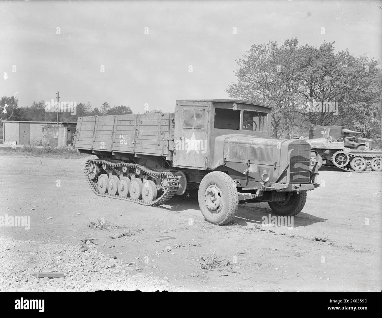 Mercedes-Benz 4.5t Maultier, a German half-track military vehicle used ...