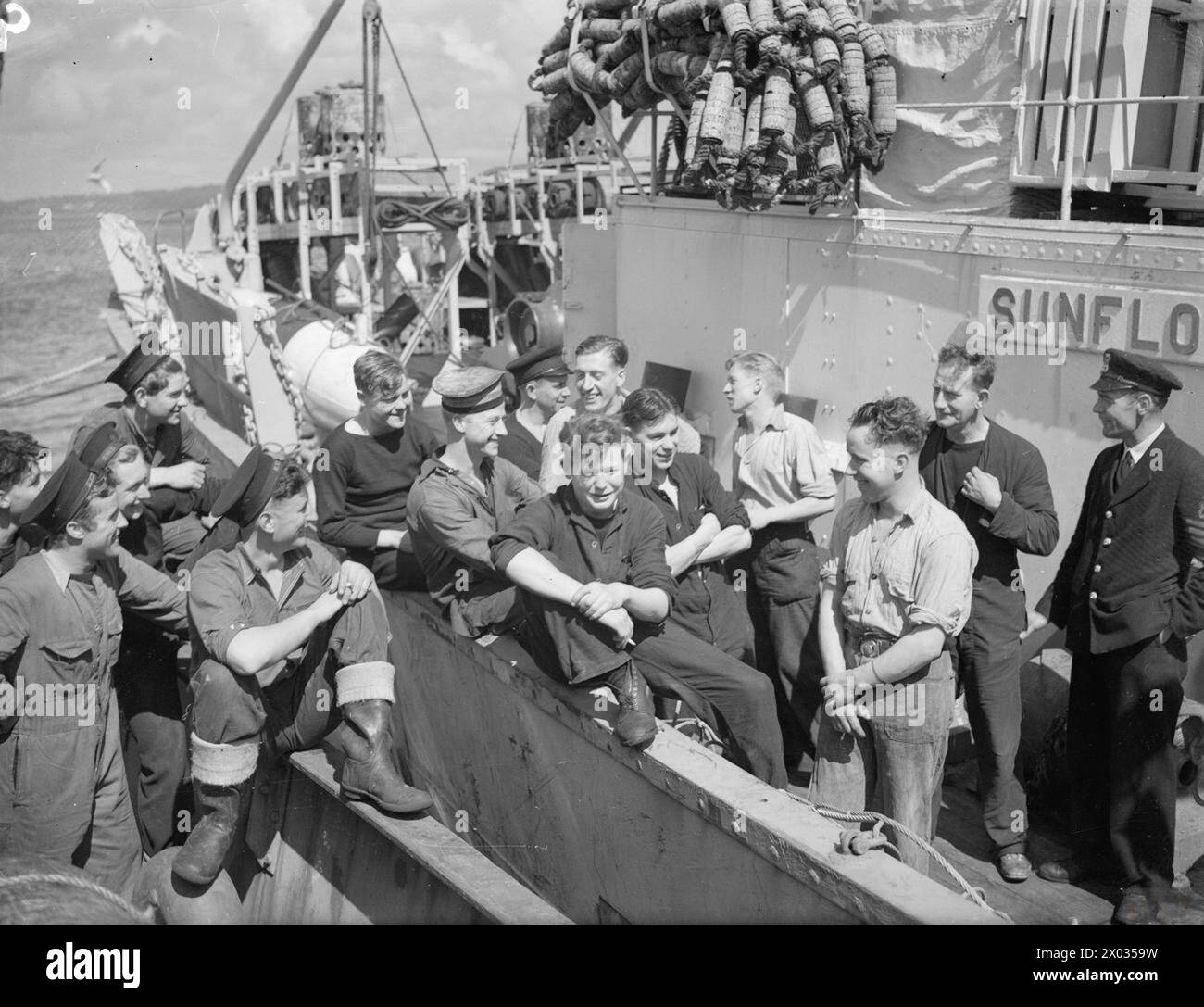 British escort ships returned to Londonderry on 29 May 1943 after ...