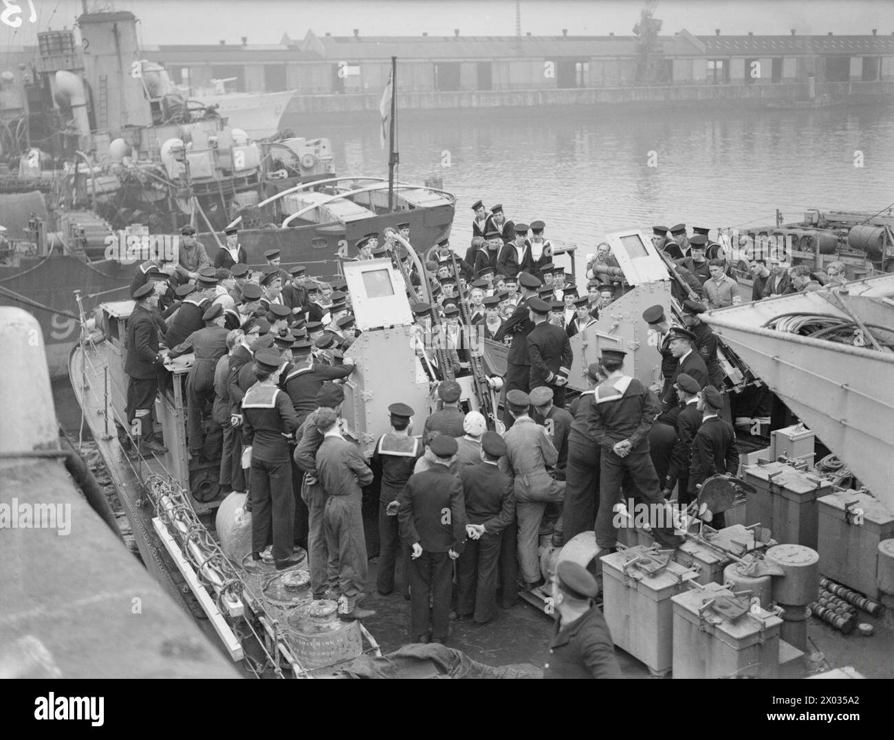NAVY SINKS TWO U-BOATS IN THE ATLANTIC. 9 JUNE 1943, LIVERPOOL. THE 2ND ...