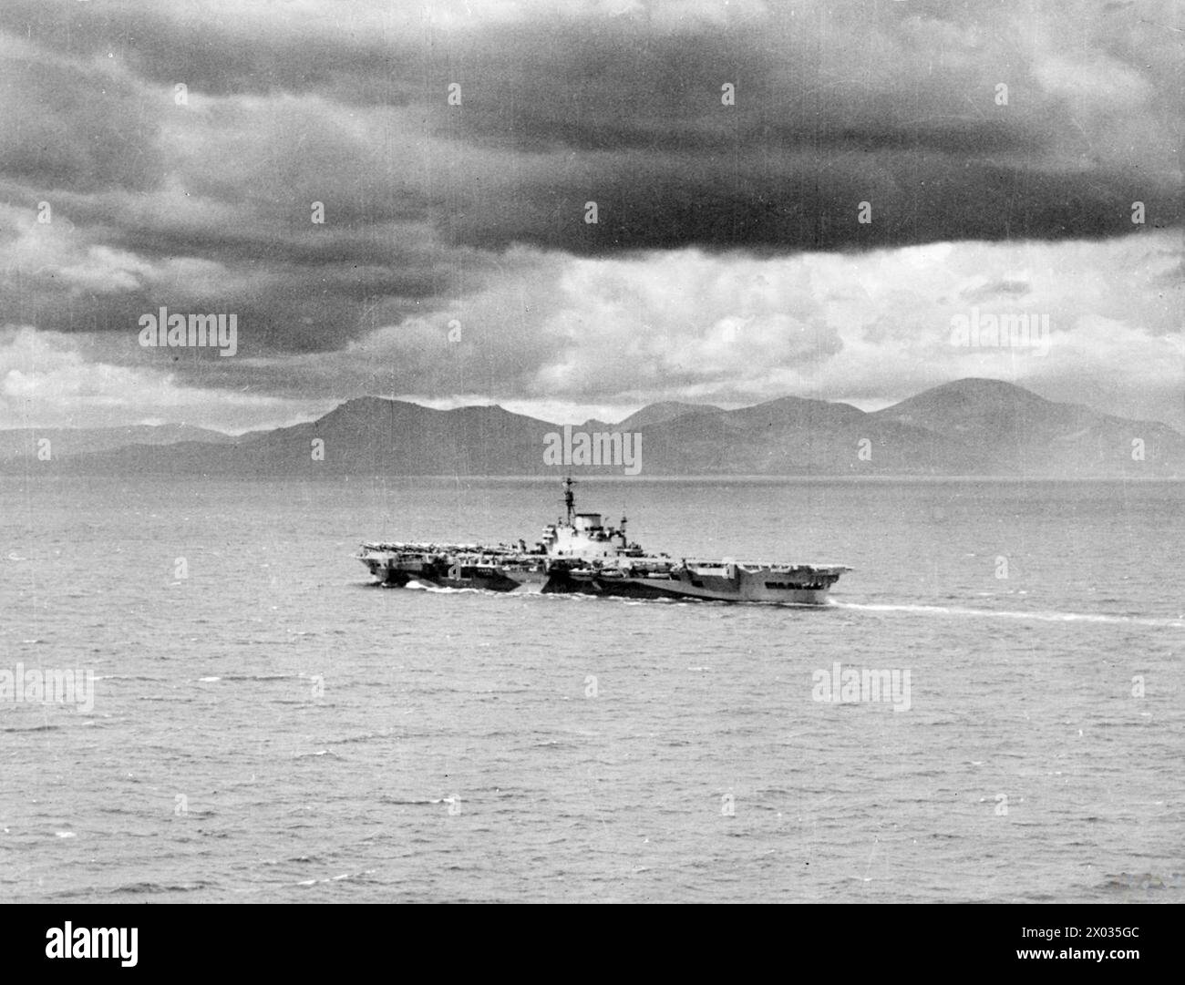 THE AIRCRAFT CARRIER HMS INDEFATIGABLE. 7 NOVEMBER 1944. - The ...