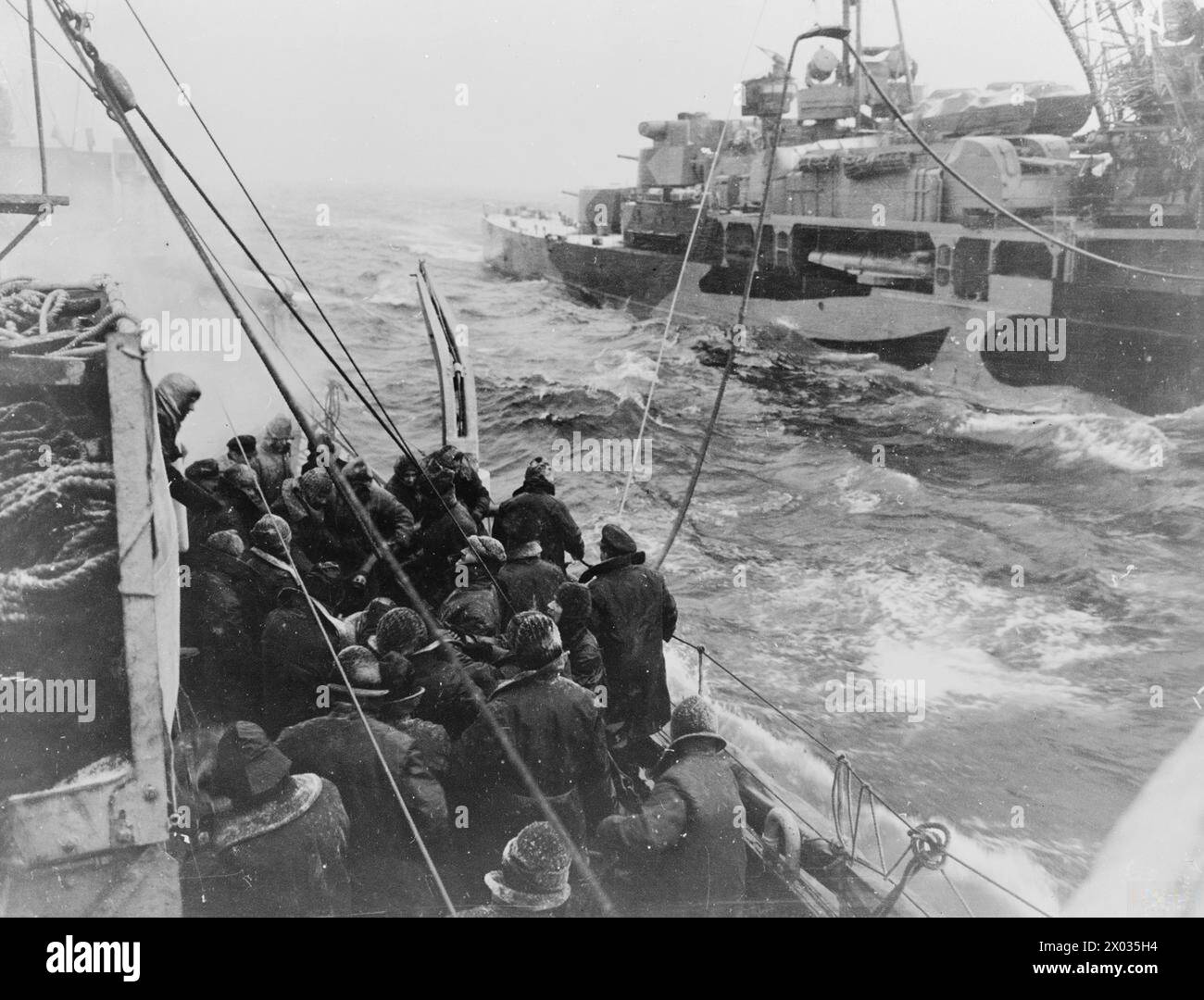On 9 March 1942 in the North Atlantic, HMS Fury refueled from HMS ...