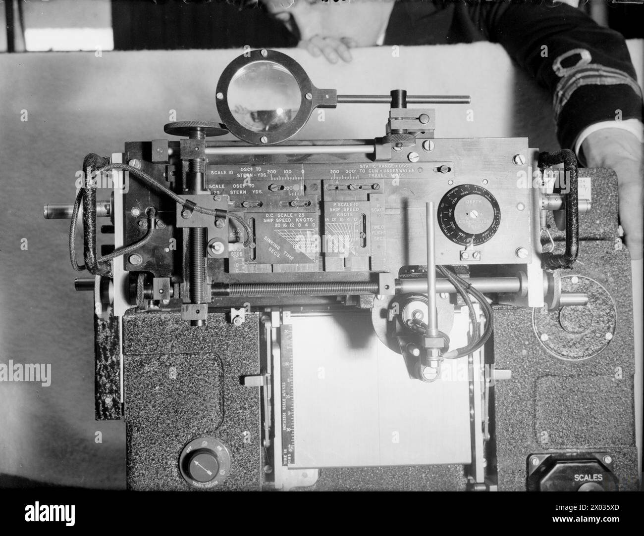 ASDIC APPARATUS. 21 JULY 1944, HMS OSPREY, DUNOON, SCOTLAND. - Asdic ...