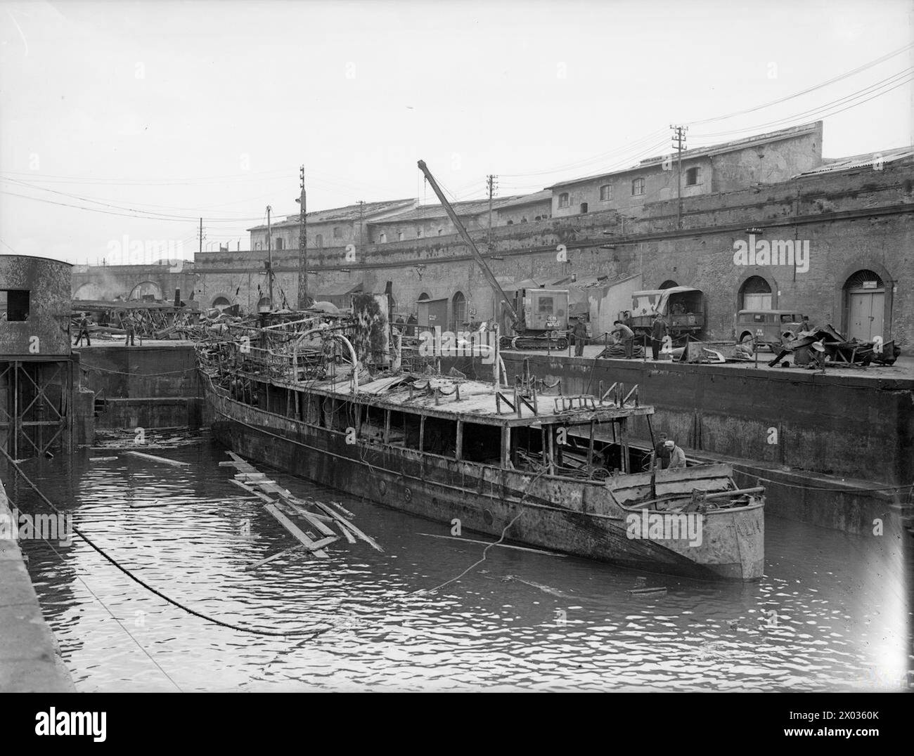 From 20 to 24 March 1944, the Royal Navy refloated a minesweeper in ...