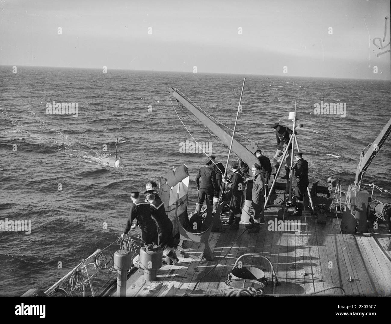 In 1940, aboard HMS Hazard, moored mines were cleared using the oropesa ...