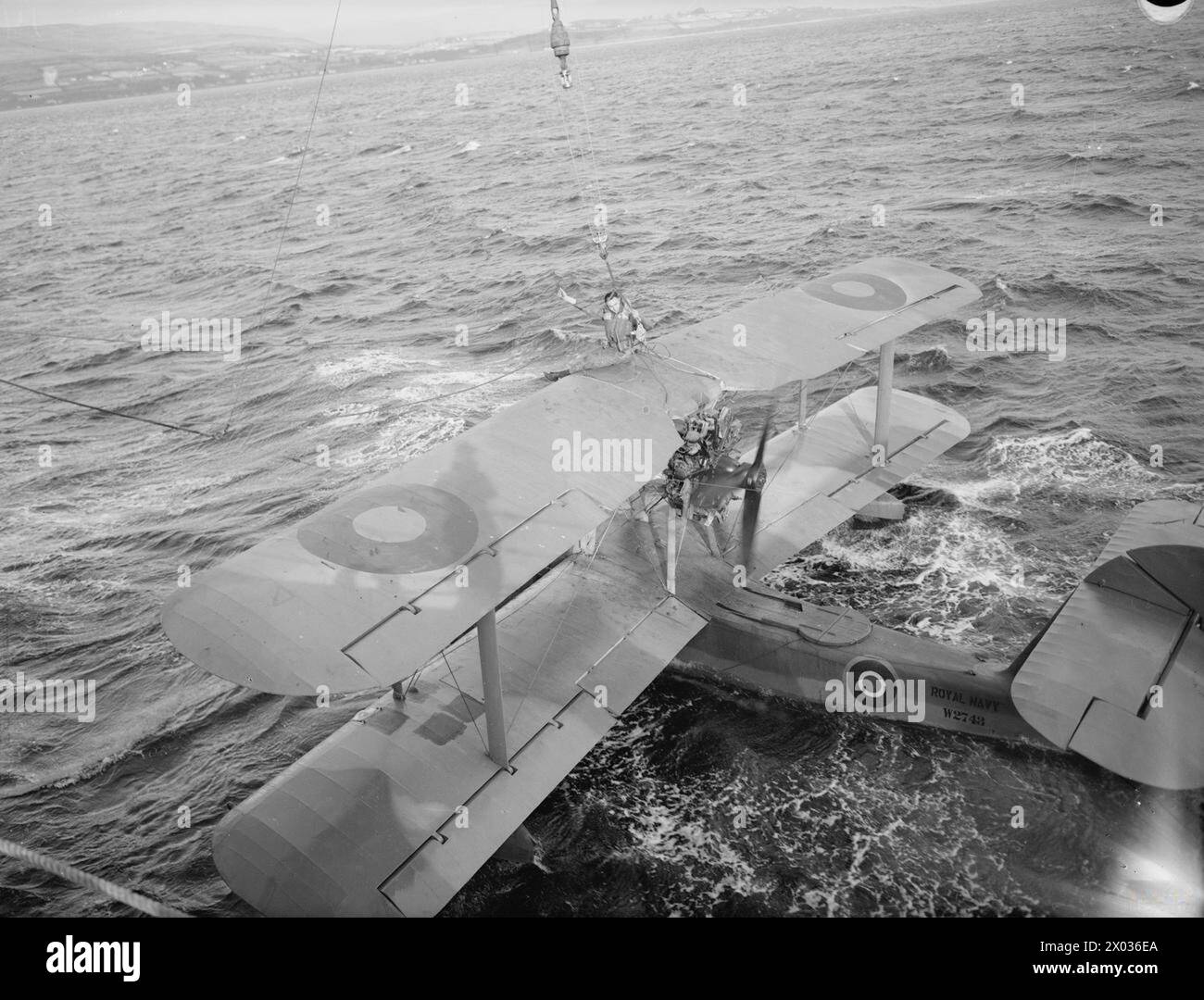 CATAPULT TRAINING FOR FLEET AIR ARM PILOTS. HMS PEGASUS, ORIGINALLY ...
