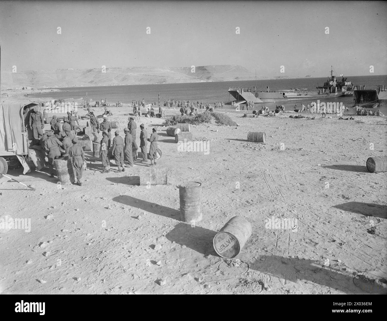 THE ROYAL NAVY TAKES WATER TO THE EIGHTH ARMY. 13, 14, 15 NOVEMBER 1942 ...