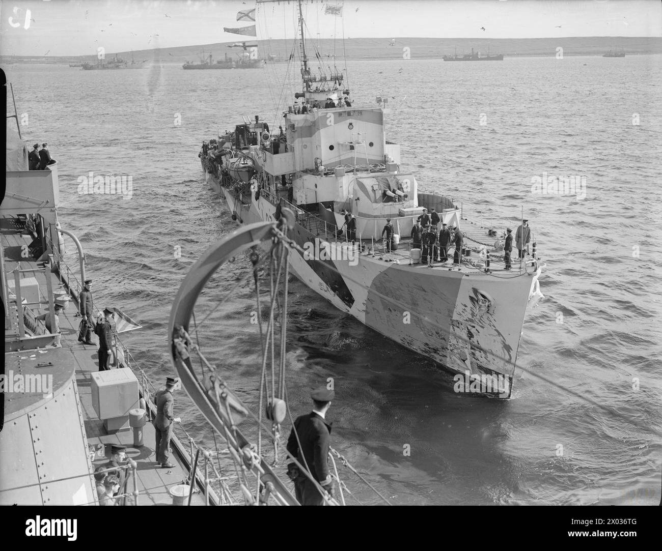 THE DESTROYER DEPOT SHIP HMS TYNE. SEPTEMBER 1941, ON BOARD THE ...