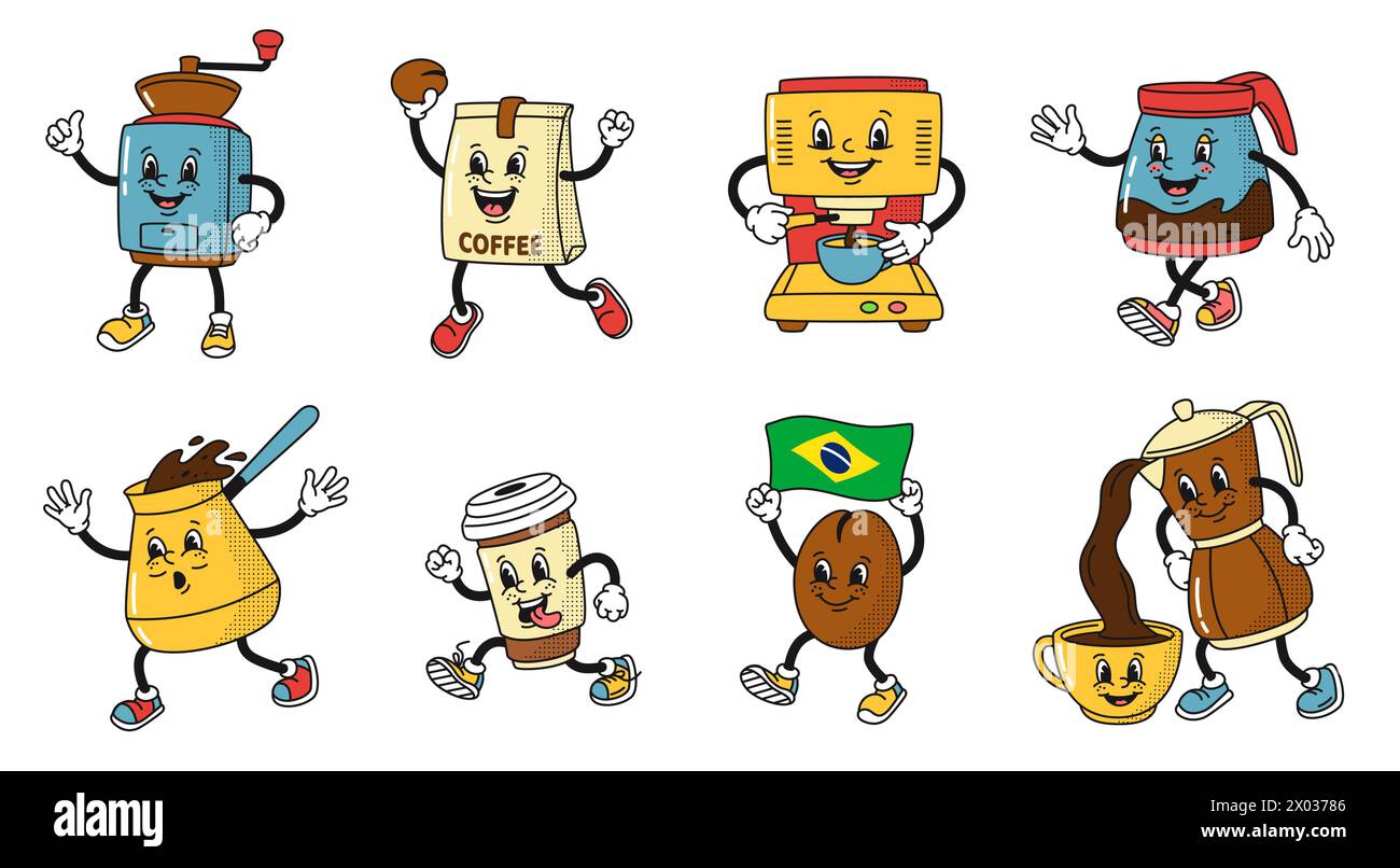 Cartoon coffee hi-res stock photography and images - Alamy