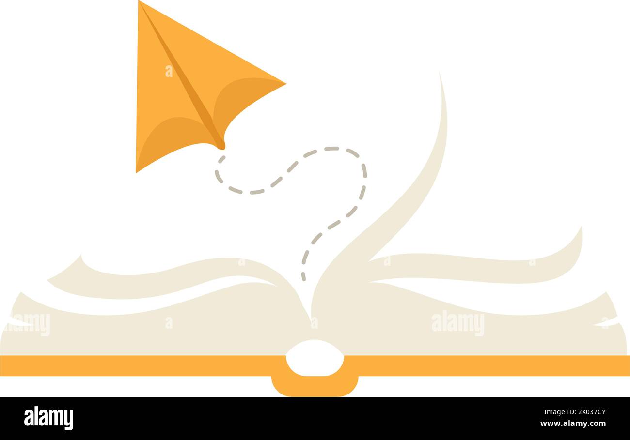 Flying book pages Stock Vector Images - Alamy