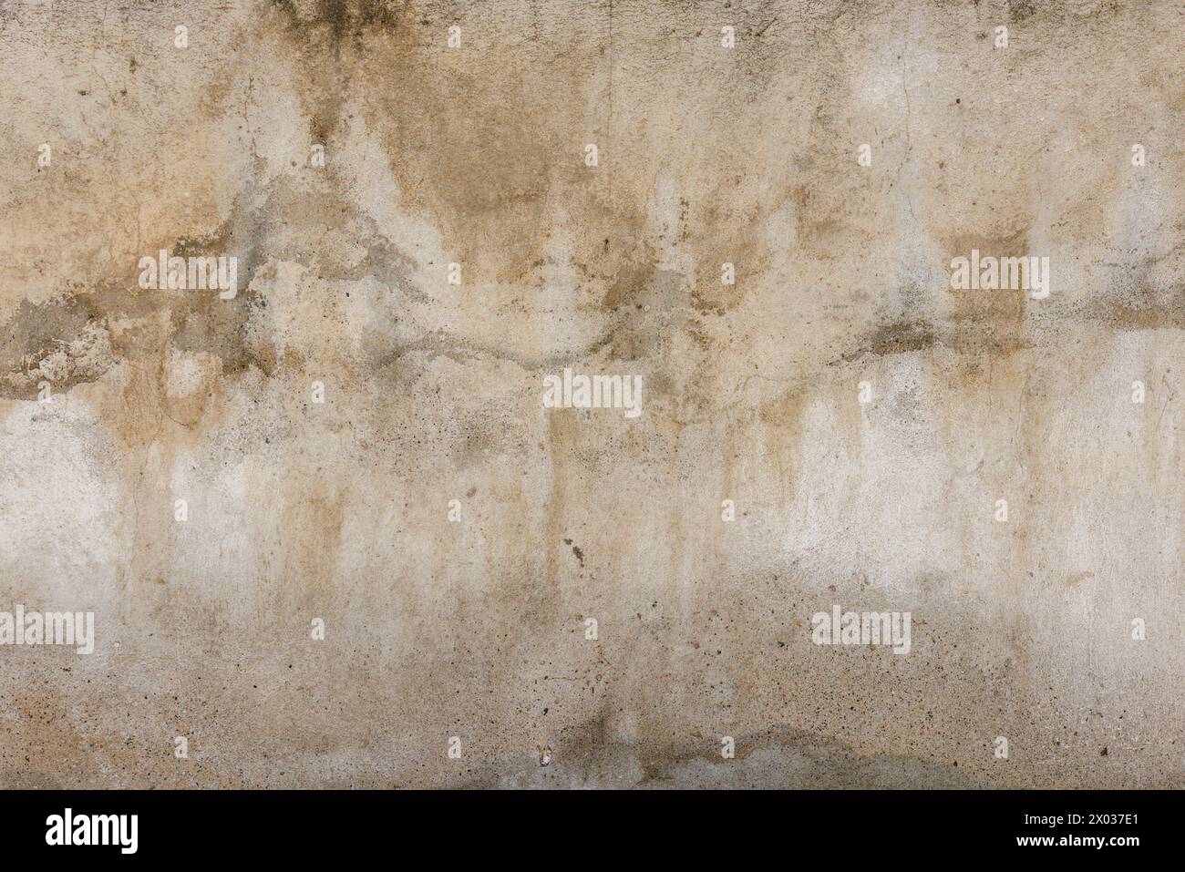 Old water damaged plaster wall surface - full-frame background and ...