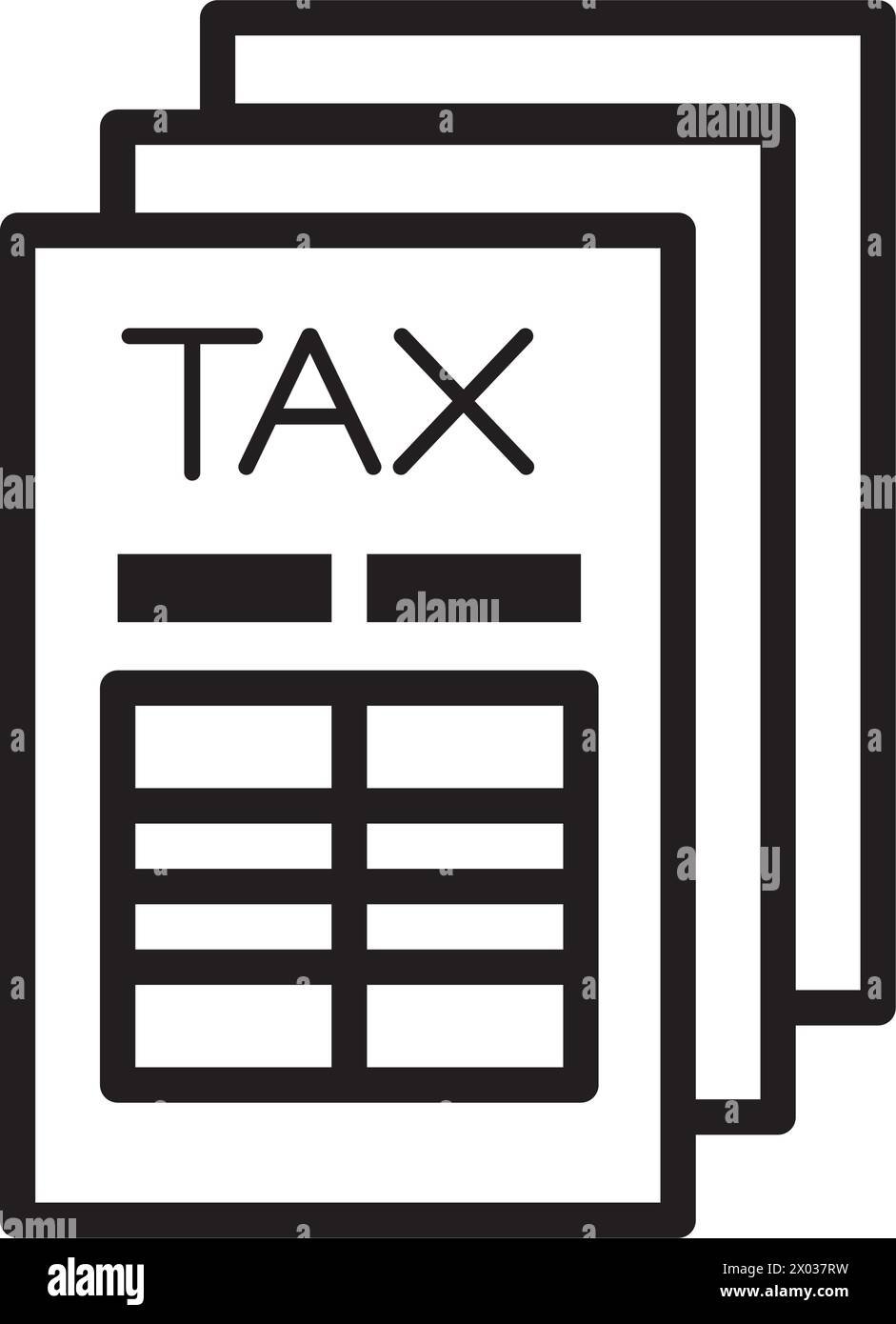 tax day documents icon Stock Vector Image & Art - Alamy