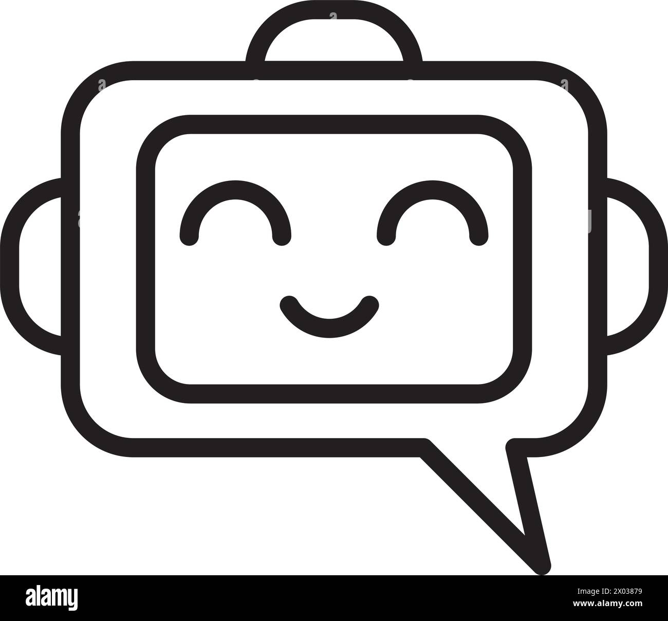 chatbot service robot icon Stock Vector Image & Art - Alamy