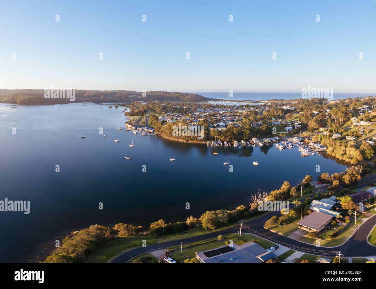 Aerial View of Narooma in Australia Stock Photo - Alamy