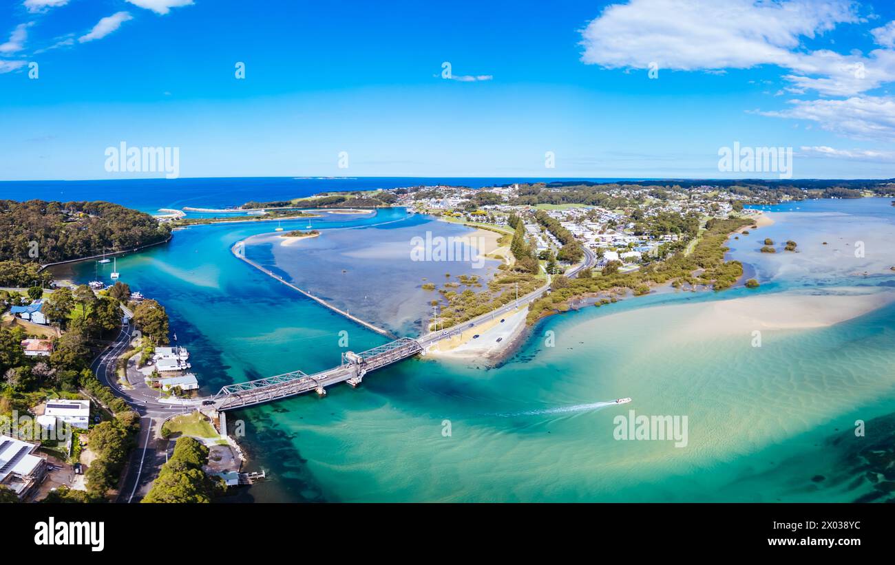 Aerial View of Narooma in Australia Stock Photo - Alamy