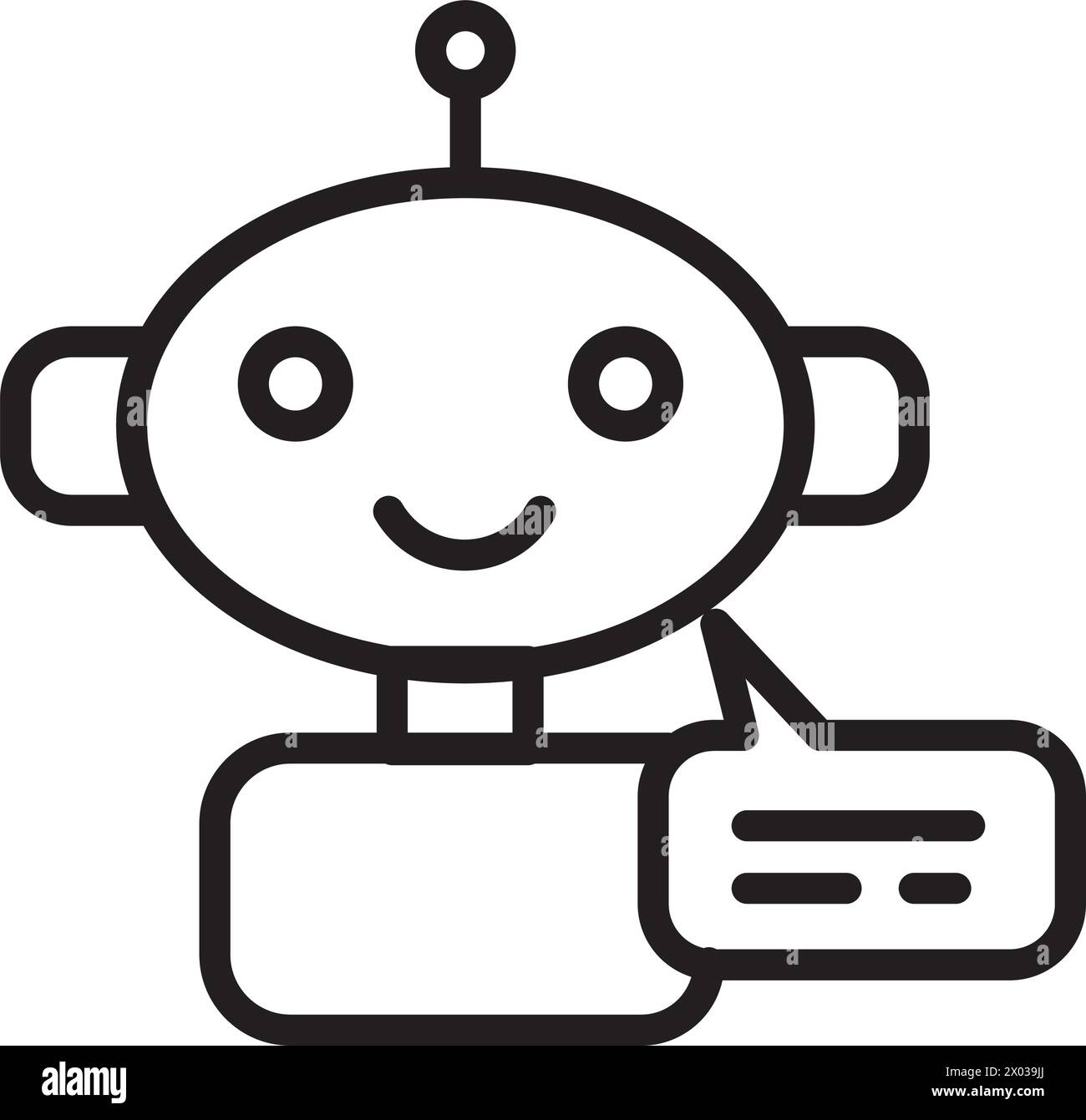 chatbot service icon Stock Vector Image & Art - Alamy