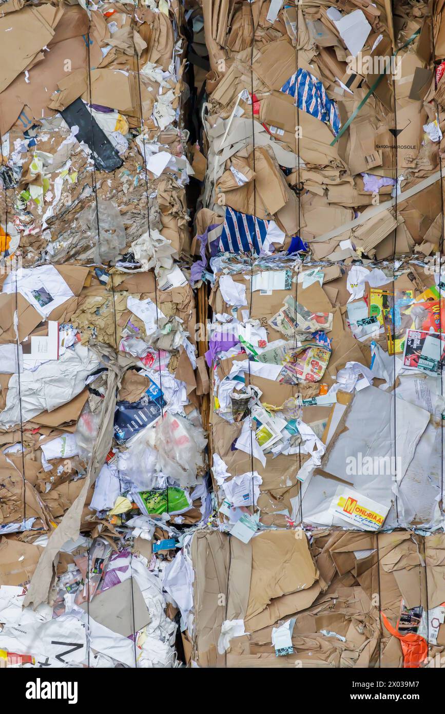 Arnhem, The Netherlands - March 16, 2024: Stacked bales of Dutch ...