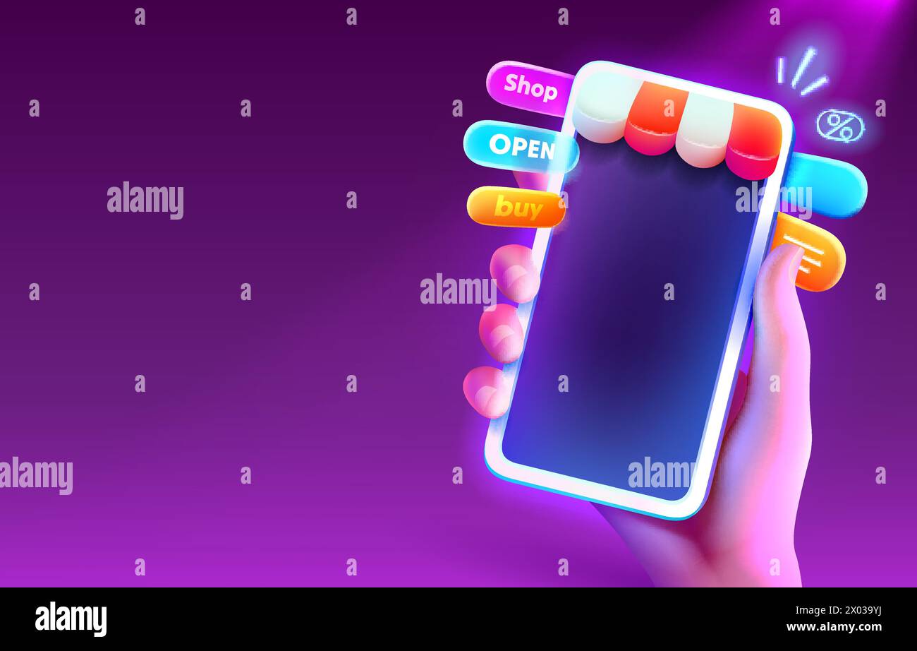 3d smartphone message box Stock Vector Images - Alamy
