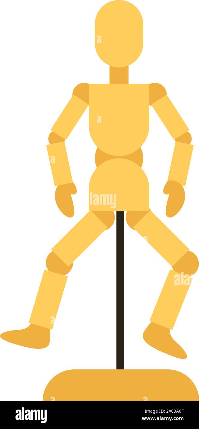 Wooden art model figure Stock Vector Images - Alamy