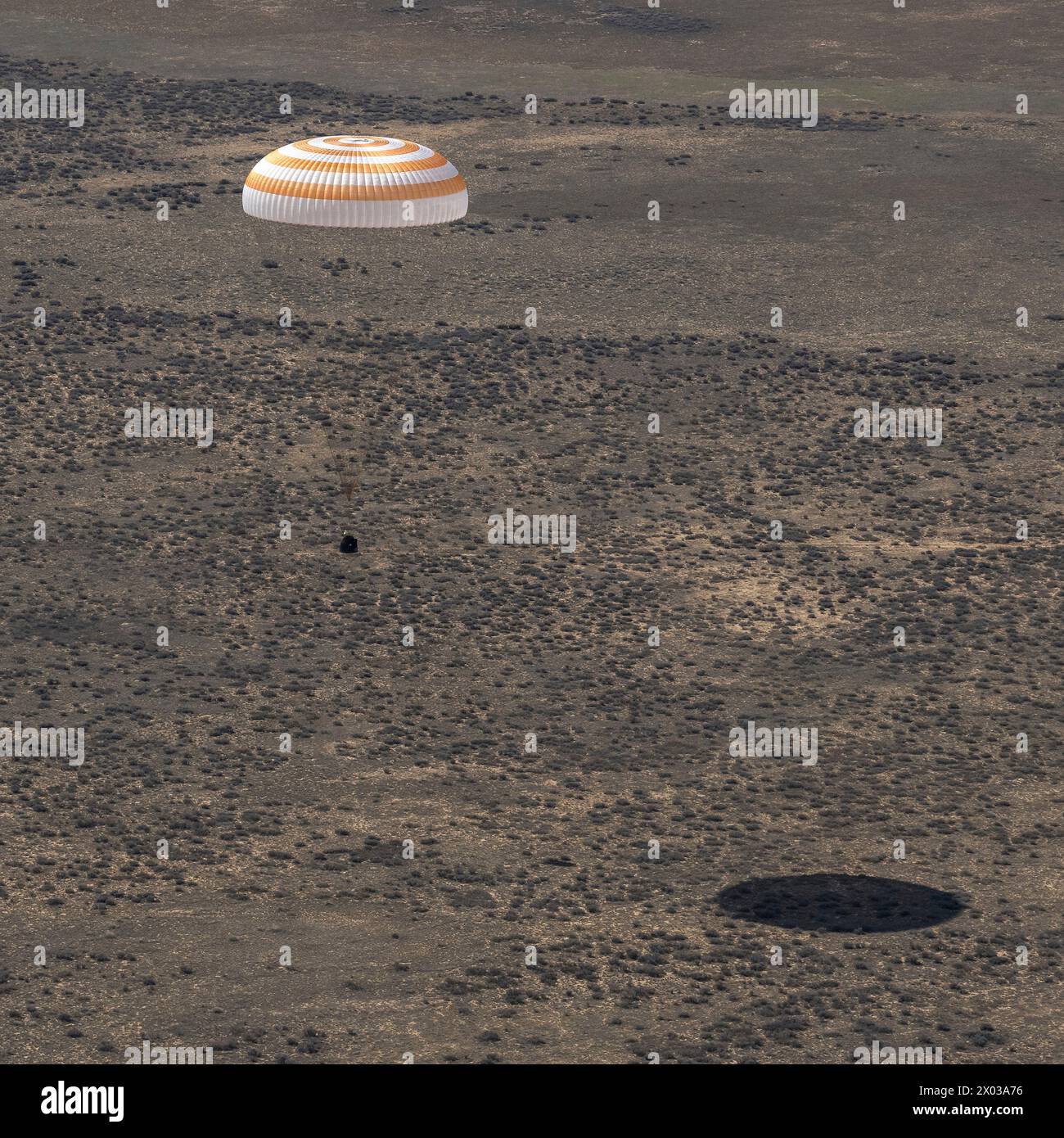 Zhezkazgan, Kazakhstan. 06 April, 2024. The Soyuz MS-24 spacecraft ...