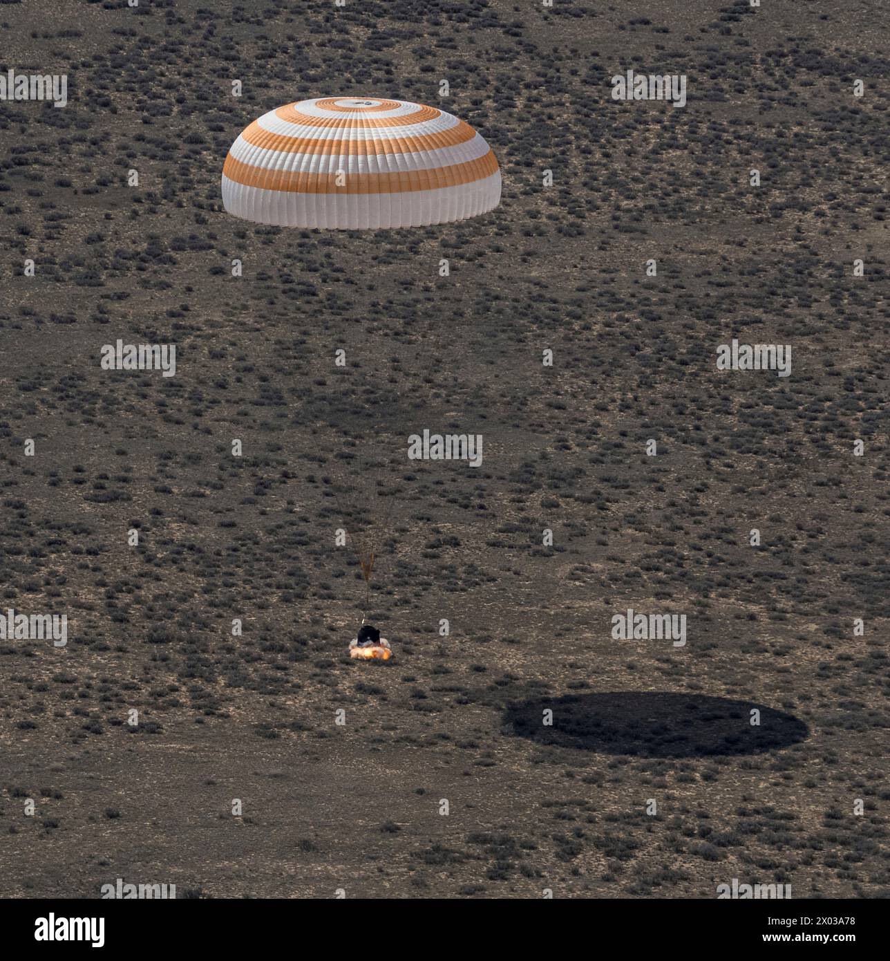 Zhezkazgan, Kazakhstan. 06 April, 2024. The Soyuz MS-24 spacecraft ...