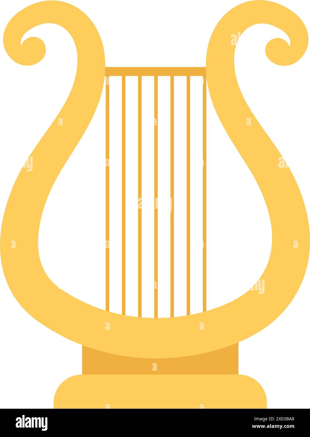 greek golden lyre Stock Vector Image & Art - Alamy