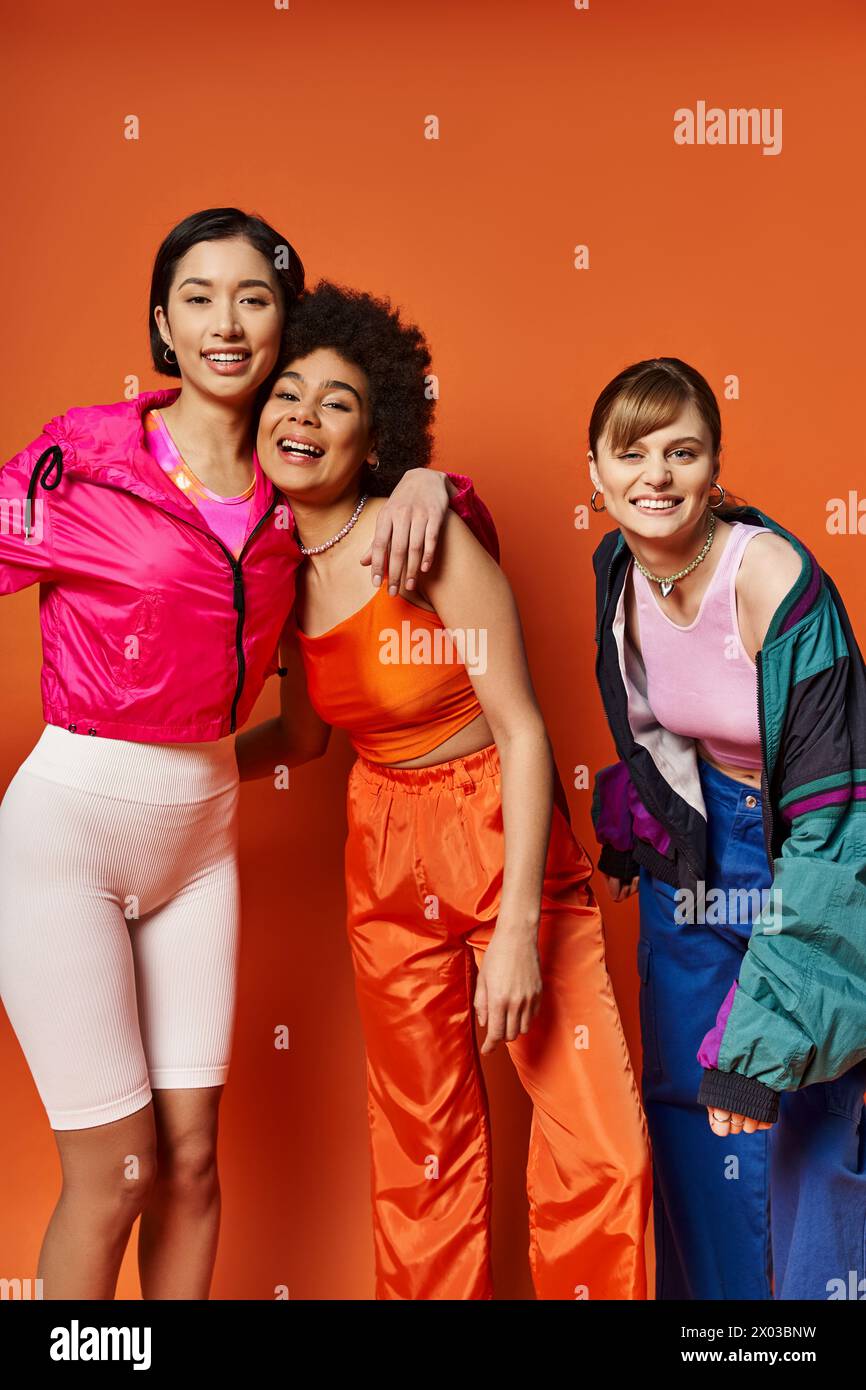 A group of multicultural women of different ethnicities standing ...