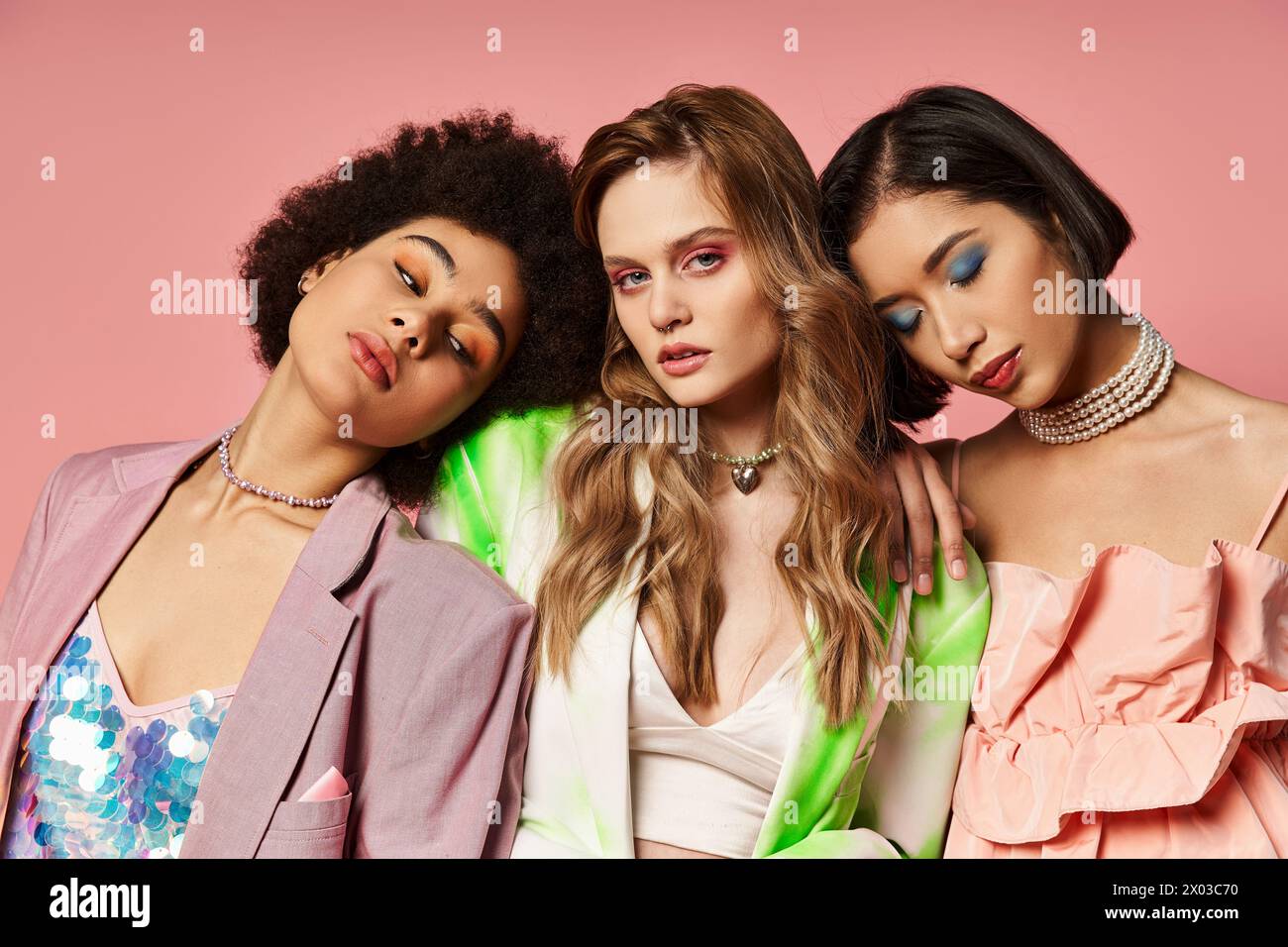 A group of diverse women, including Caucasian, Asian, and African ...