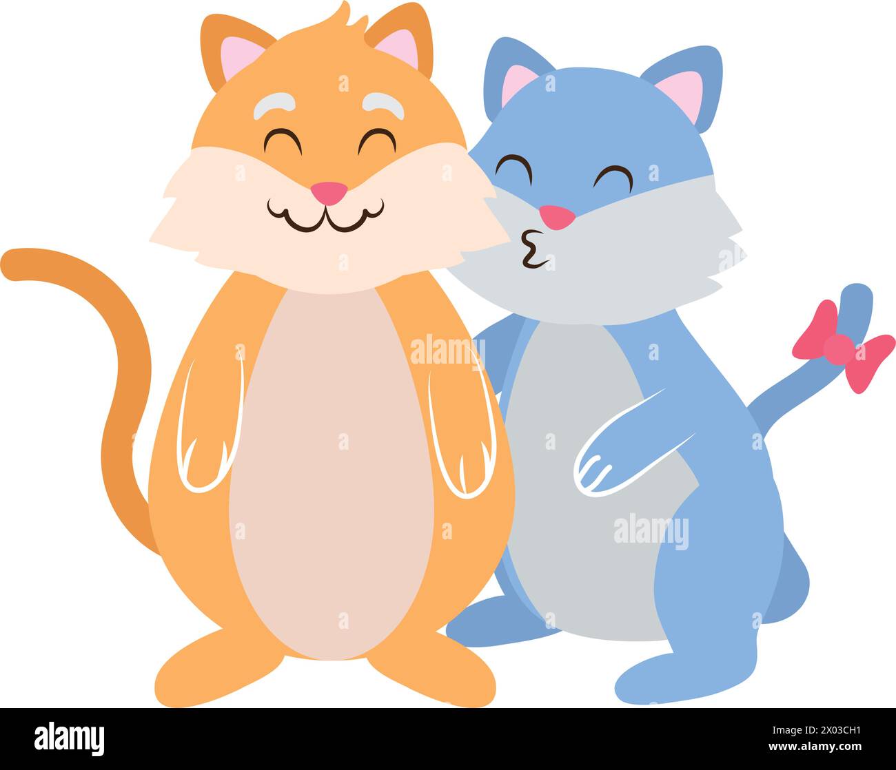 Kissing animals cute Stock Vector Images - Alamy