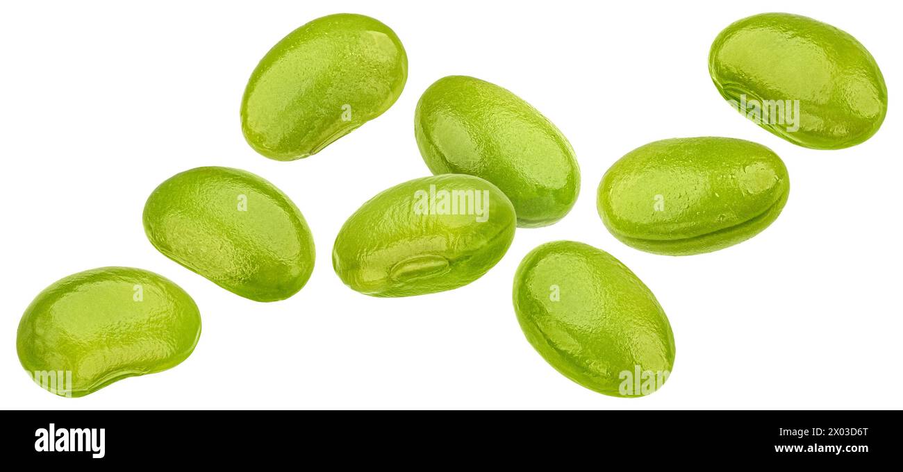 Edamame beans isolated on white background Stock Photo - Alamy