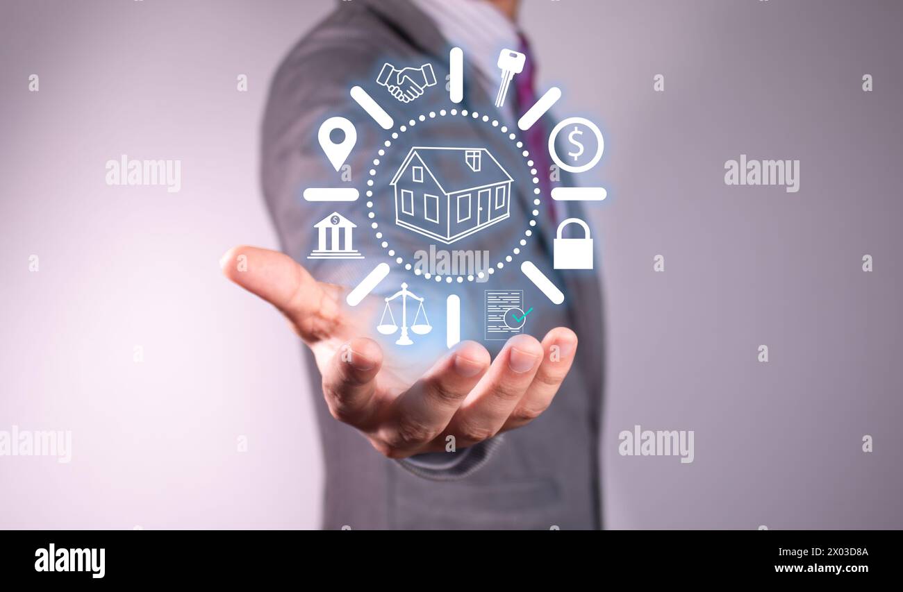 Real estate project icons hi-res stock photography and images - Alamy