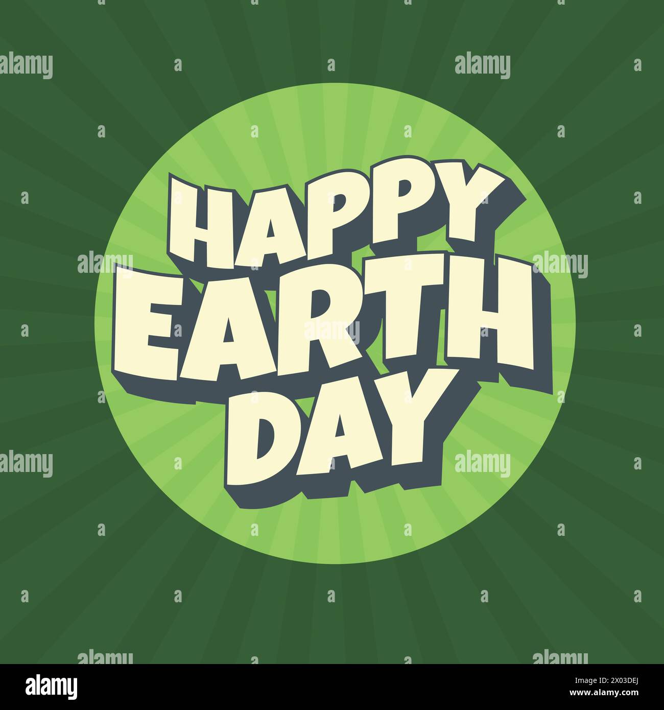 Happy Earth Day typography logo design. Earth Day environmental and Eco ...