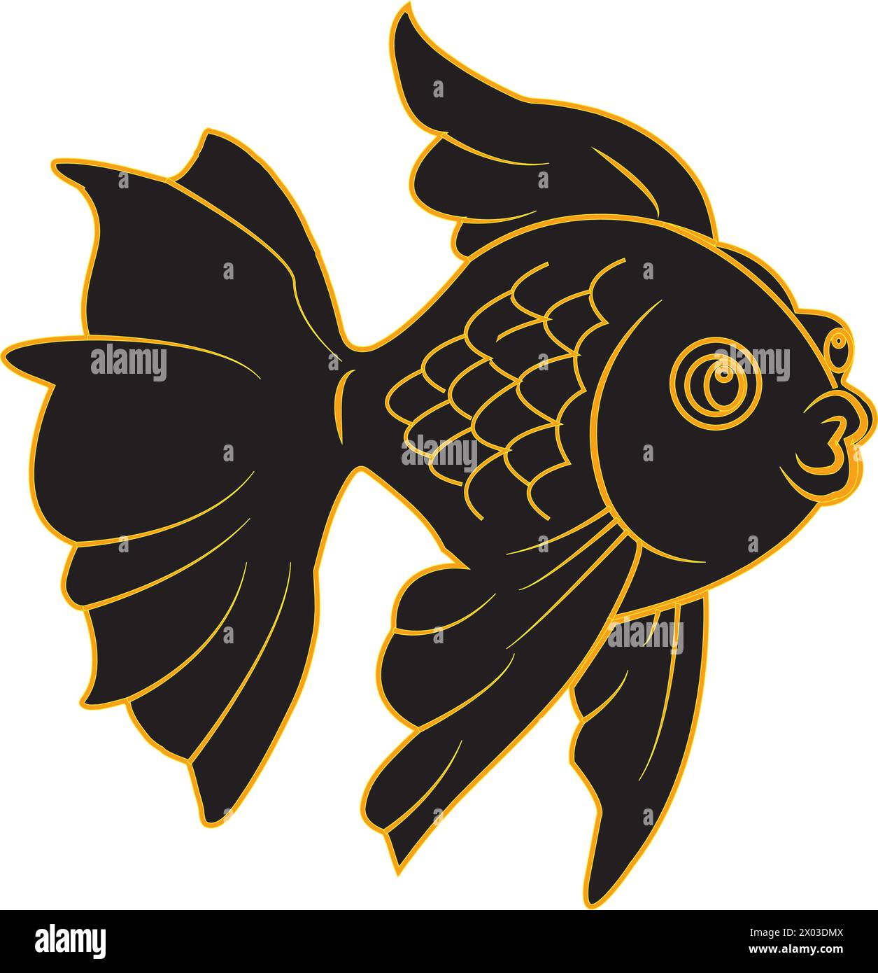ornamental fish icon vector illustration simple design Stock Vector ...