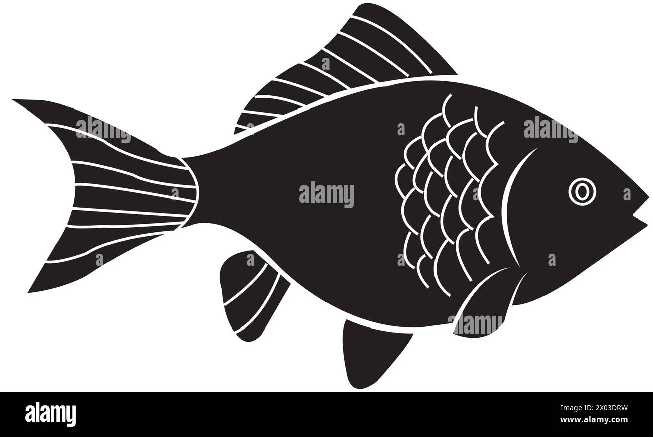 ornamental fish icon vector illustration simple design Stock Vector ...