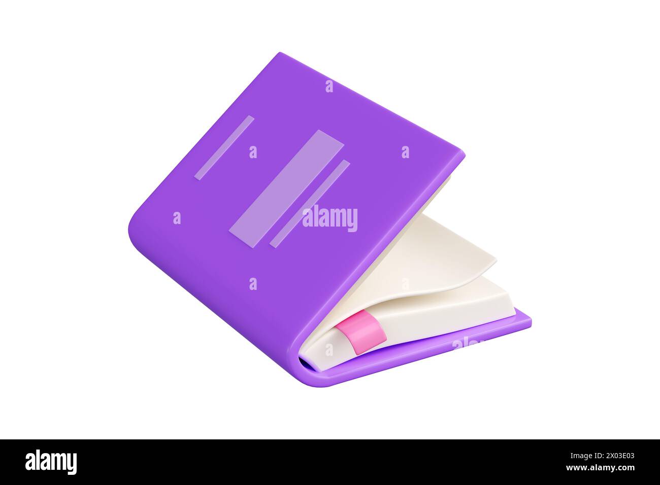Open book 3d render illustration Stock Photo - Alamy