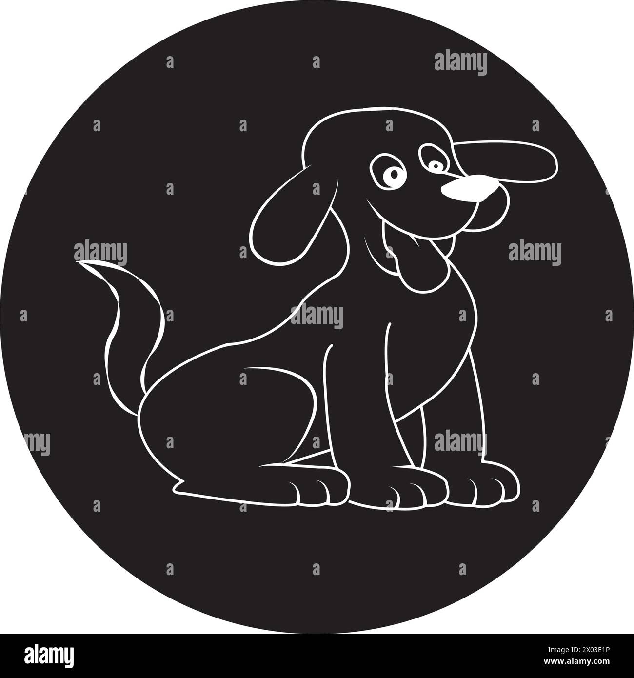 Dog icon vector illustration simple design Stock Vector Image & Art - Alamy