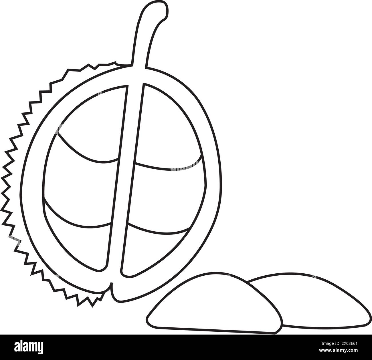 Durian symbol Stock Vector Images - Alamy