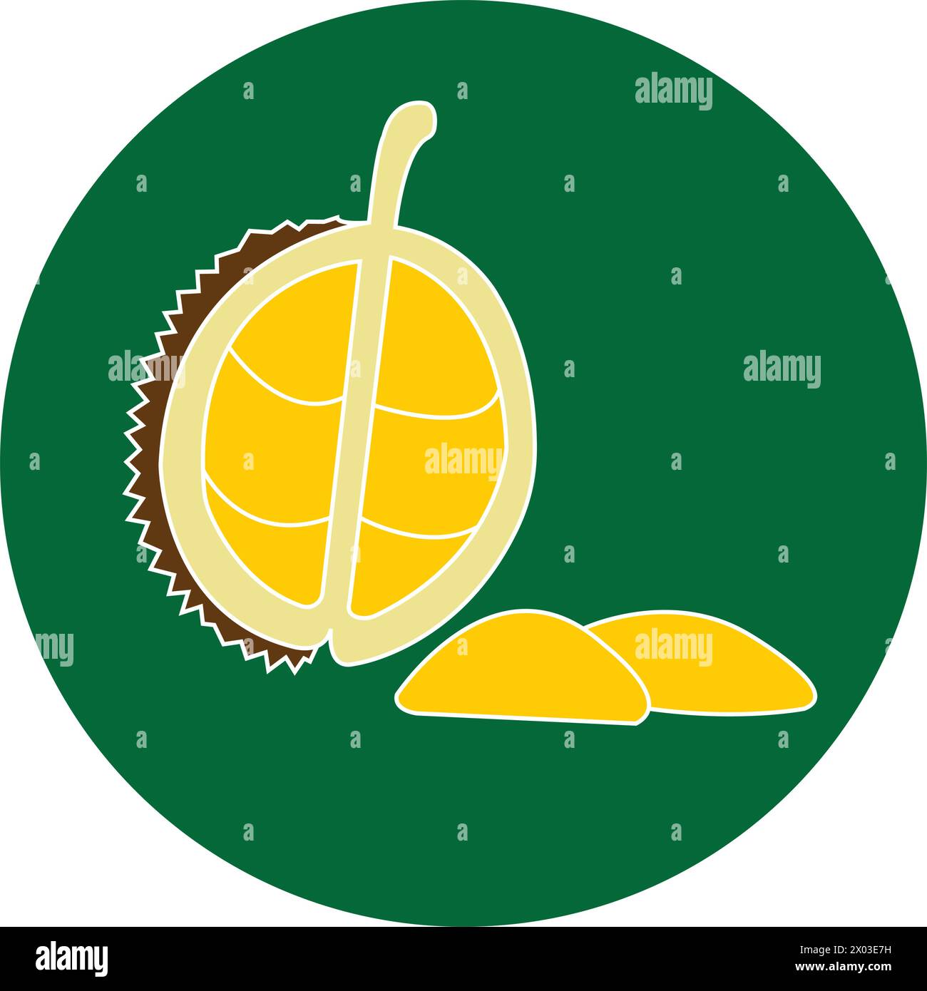 Durian symbol Stock Vector Images - Alamy