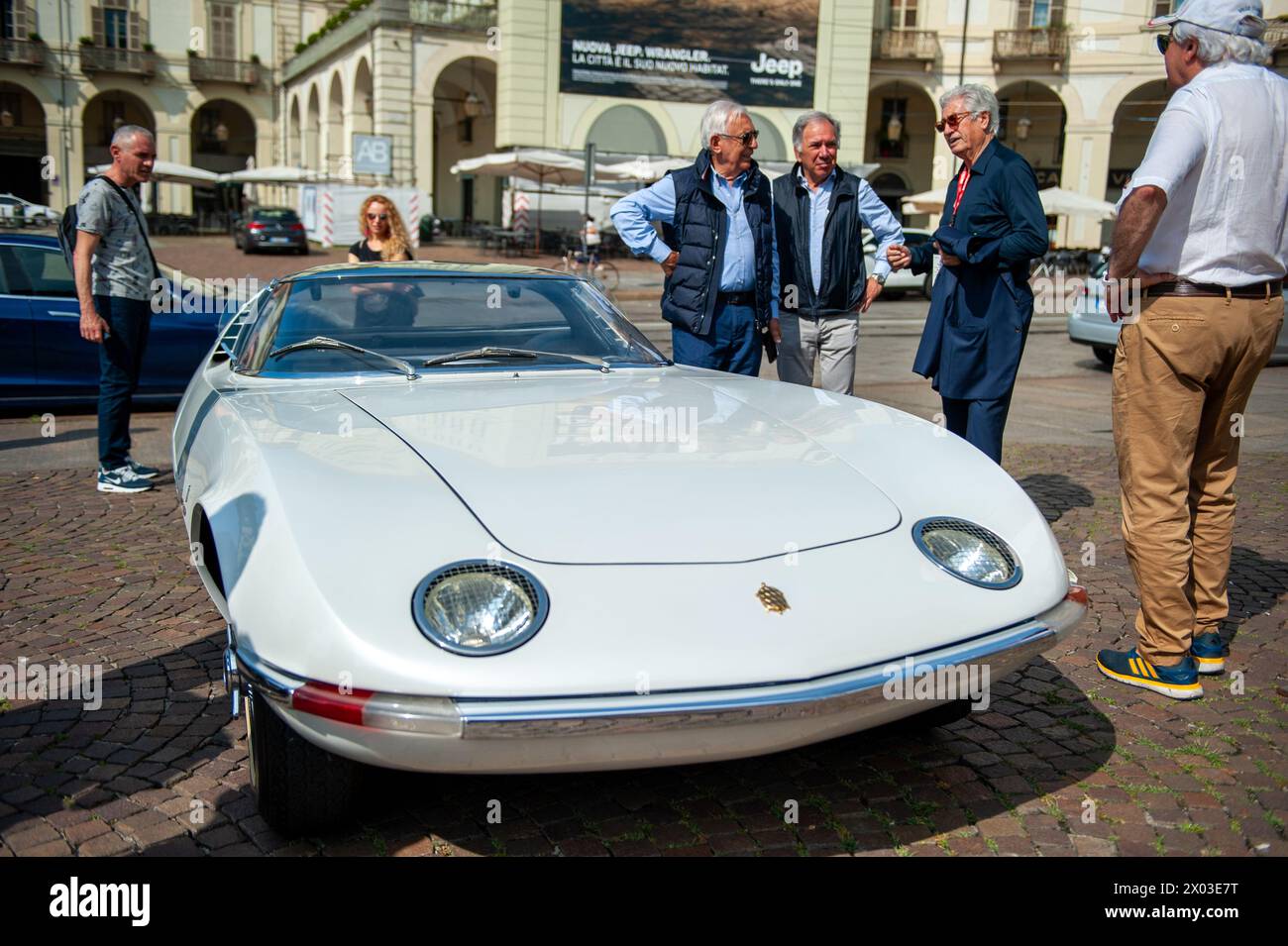 06/22/2019 (Turin) Giorgetto Giugiaro next to one of his creations: the ...