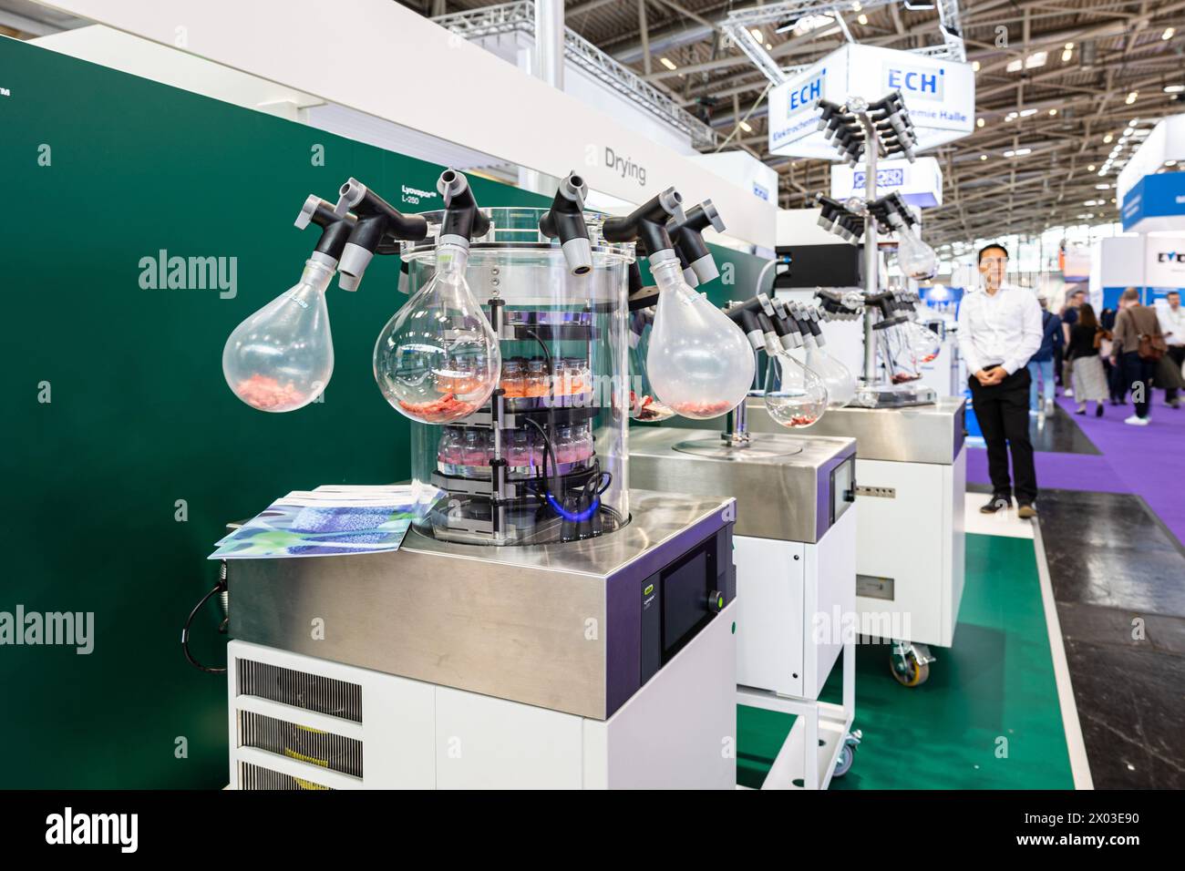Munich, Germany. 09th Apr, 2024. Buechi Laboratry technics at the analytica World's Leading ...