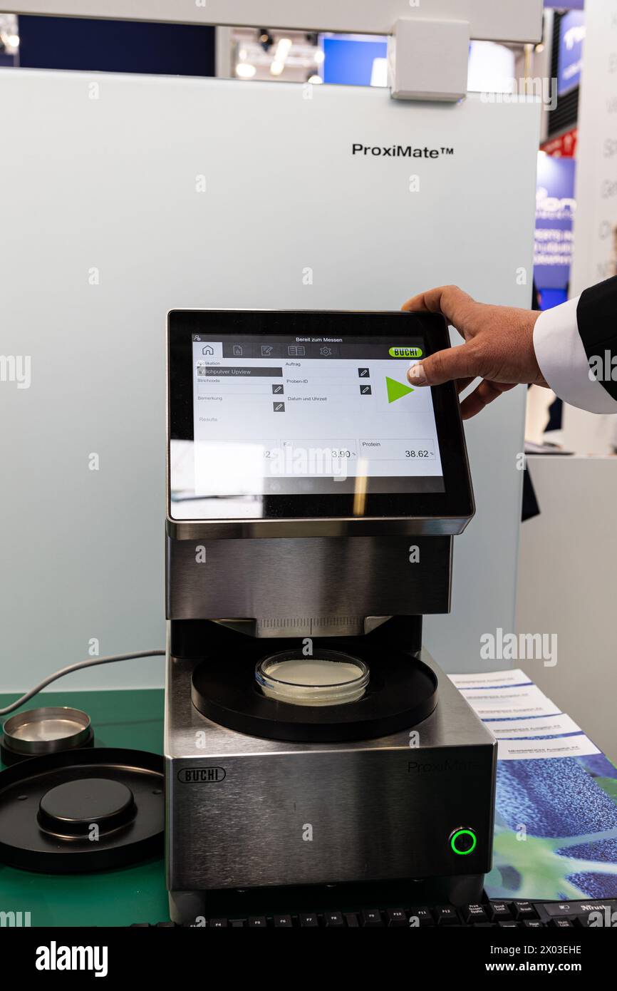 Munich, Germany. 09th Apr, 2024. Buechi Laboratry technics at the analytica World's Leading ...