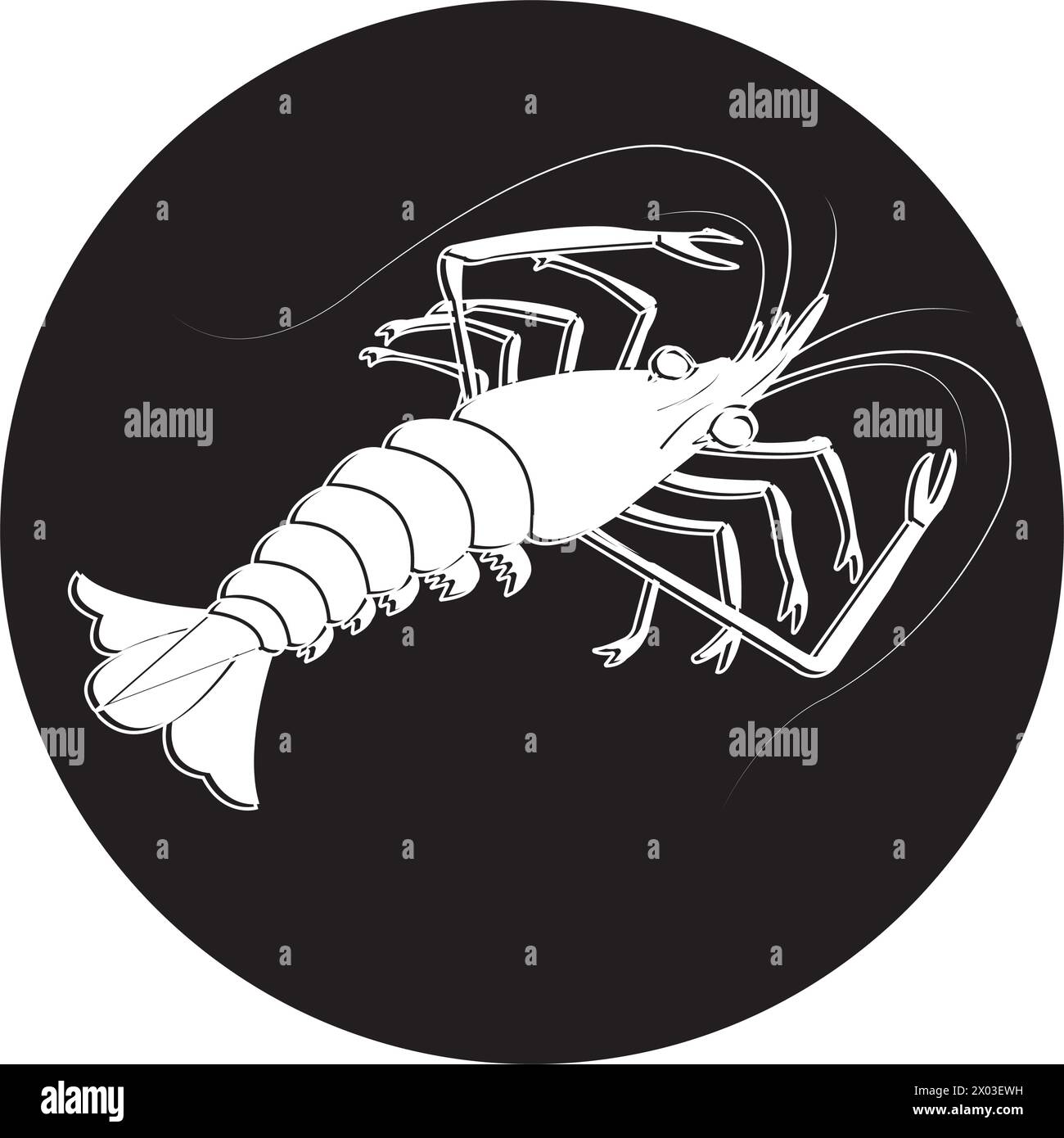 shrimp icon vector illustration symbol design Stock Vector Image & Art ...